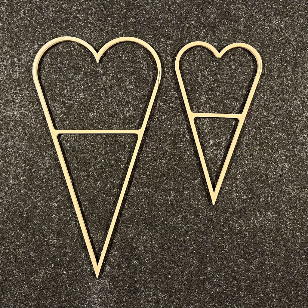 Hjerte aflangt (Lille) | danhobby.dk